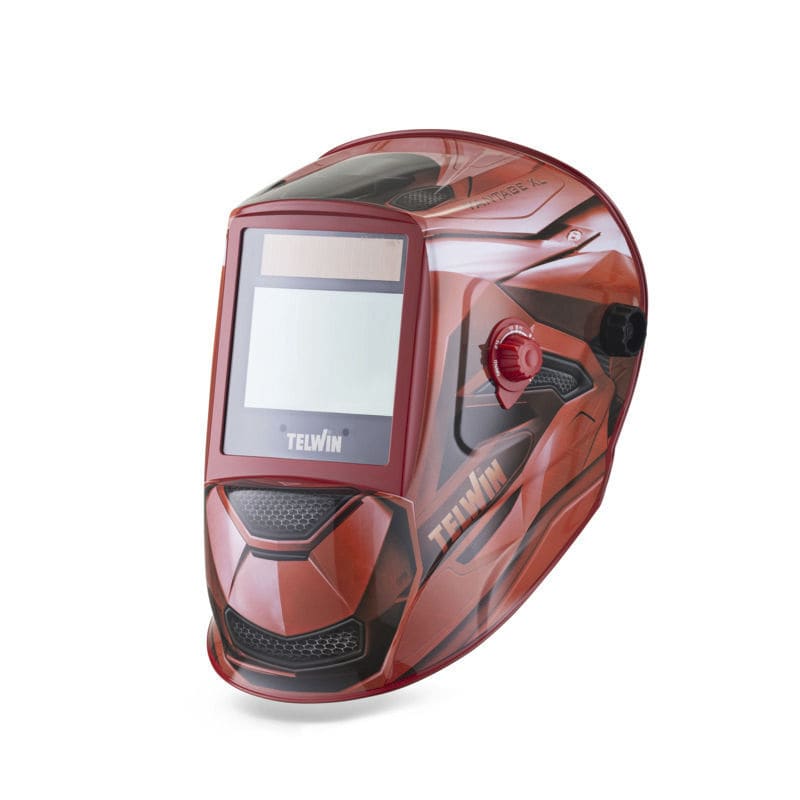 Auto-darkening welding helmet - VANTAGE RED XL - TELWIN - automatic ...