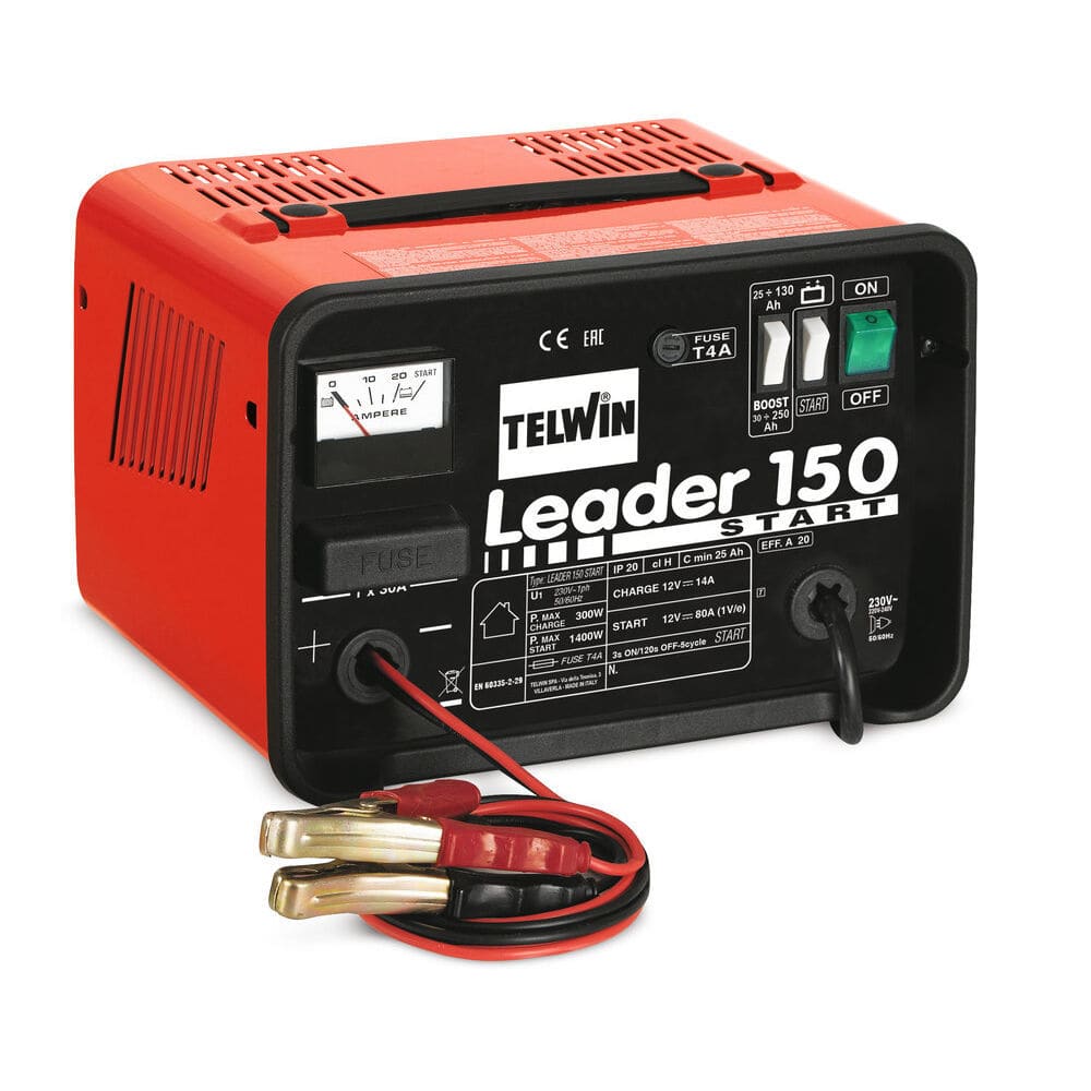 Desktop battery charger - LEADER 150 START - TELWIN - liquid electrolyte