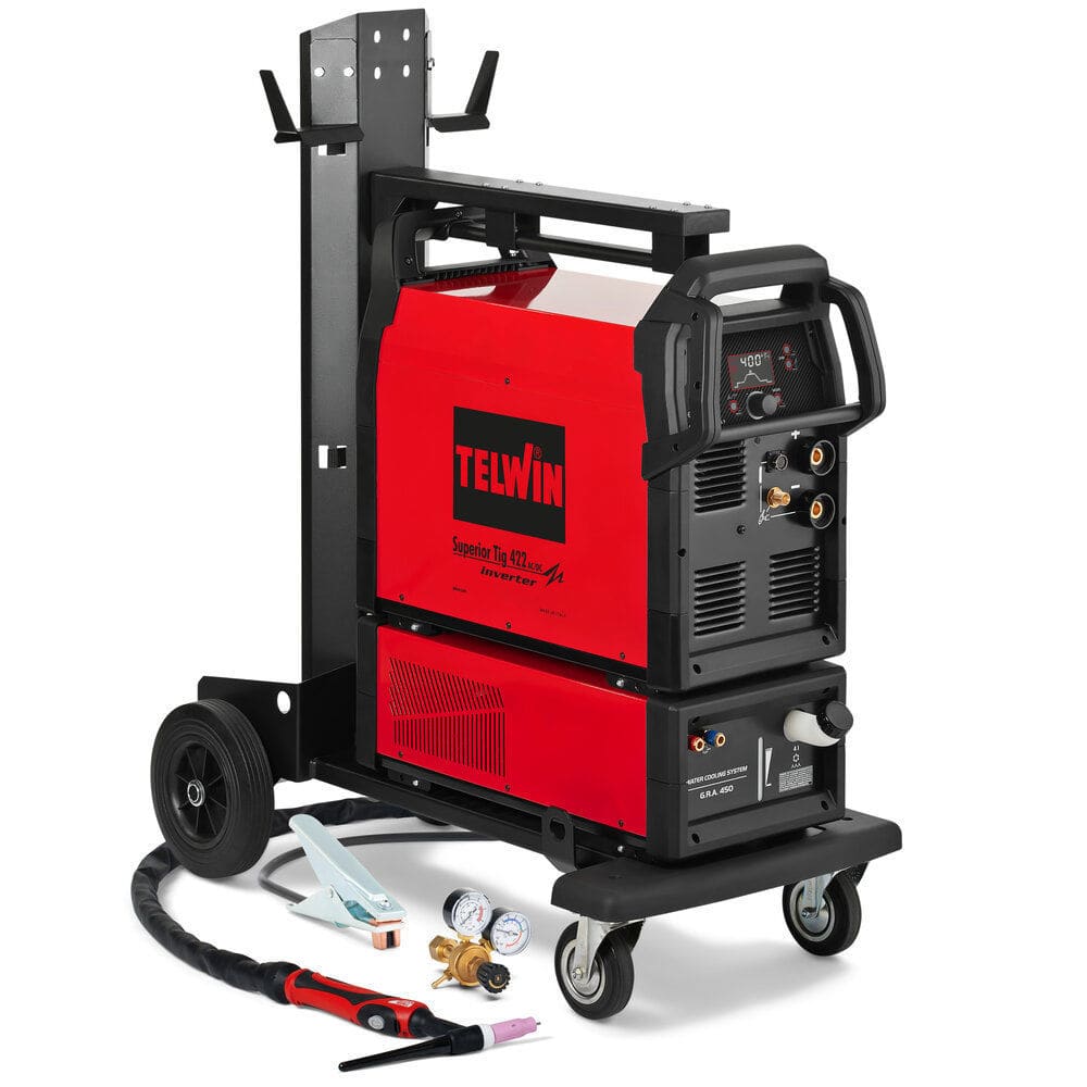 TIG welding machine - SUPERIOR TIG 422 AC/DC AQUA + ACC - TELWIN ...