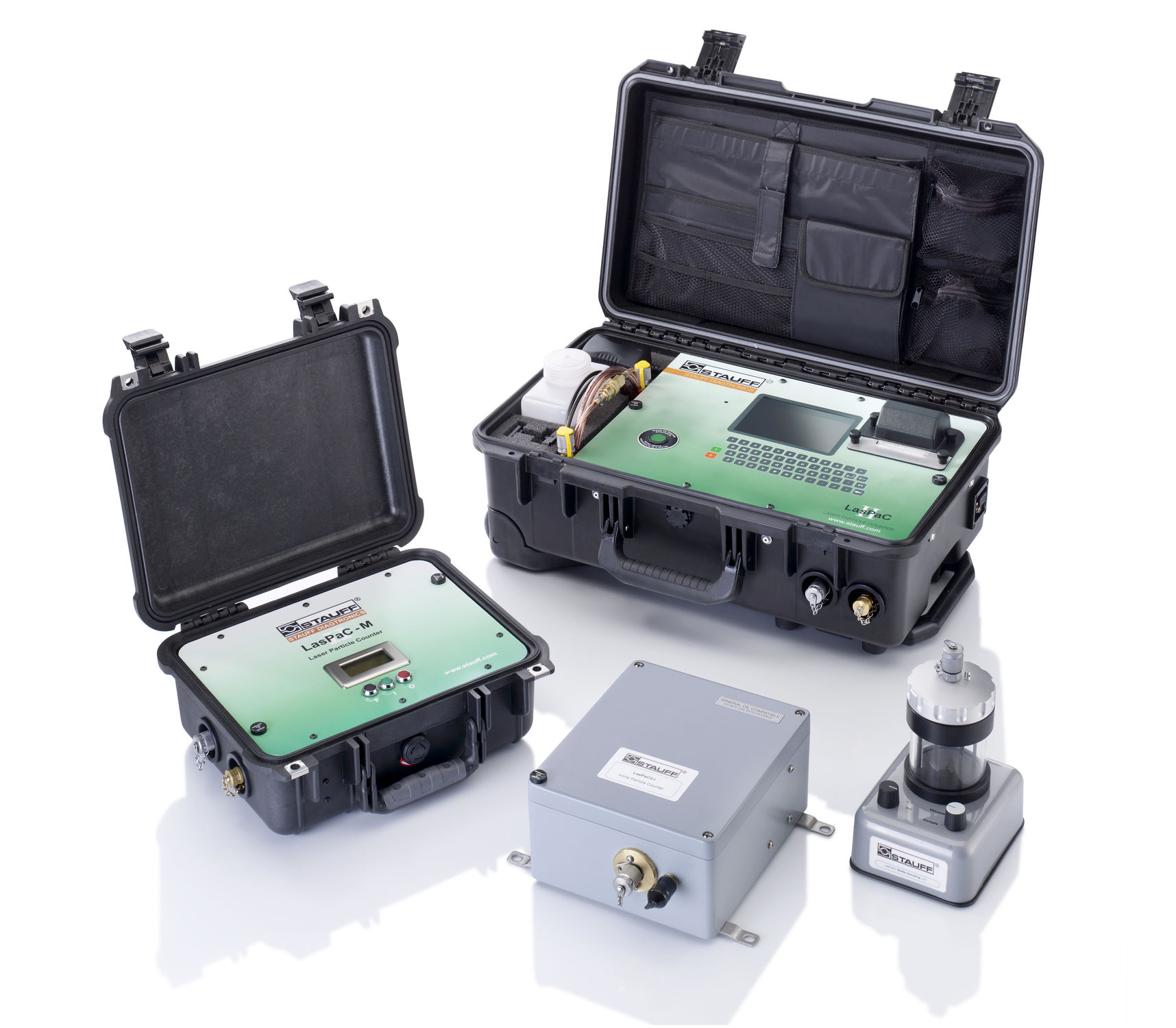 Particle counter - LasPaC II - STAUFF - digital / laser / for hydraulic fluids
