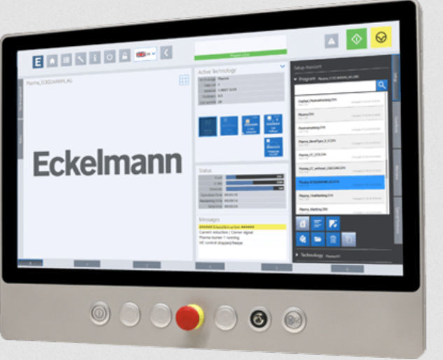 Multitouch screen operating panel - Eckelmann AG - projected capacitive ...
