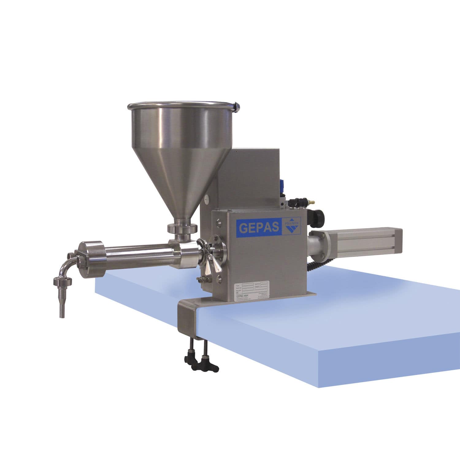 Semi-automatic filling machine - UAP - GEPAS mbH - sachet / bottle / pail