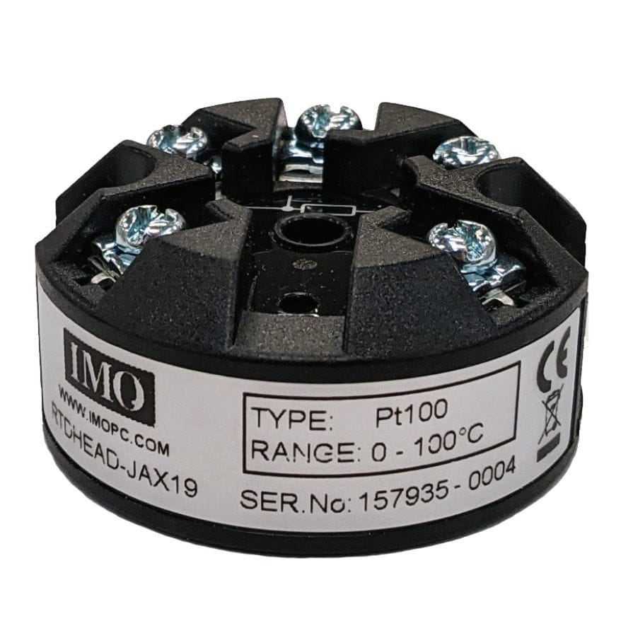 Pt100 temperature transmitter - RTDHEAD-JAX19-FC - IMO Precision ...