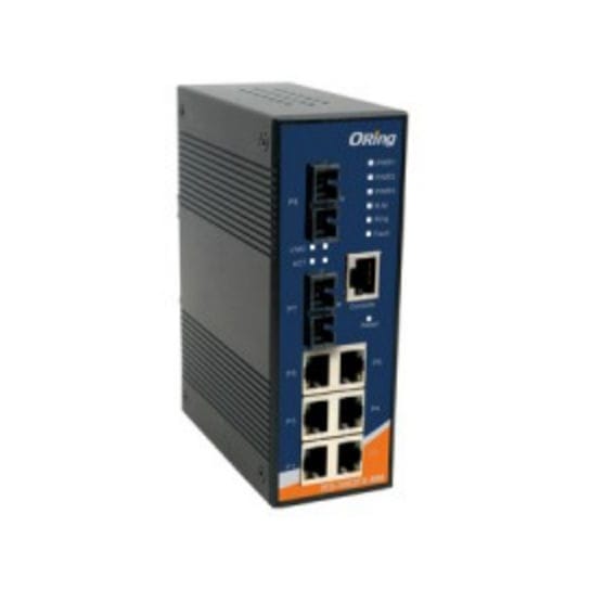 Managed ethernet switch - IES-3062FX-MM-SC - Oring Industrial Networking Corp. - 8 ports / 10 ...