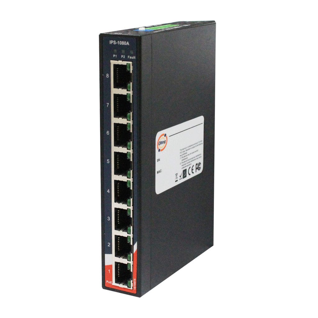 Unmanaged ethernet switch - IPS-1080A - Oring Industrial Networking ...