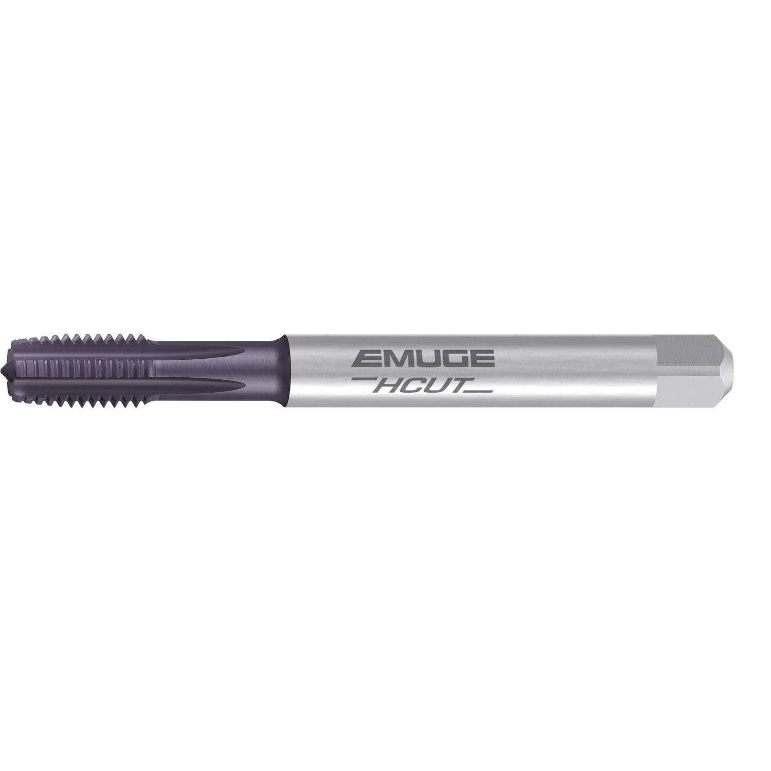 Monobloc machine tap - VHM-Rekord 1A-HCUT/D-TICN - EMUGE-FRANKEN - solid carbide / for hardened ...