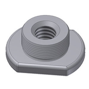 Threaded insert - P-NUT™ - PSM International - steel / flat / for plastics