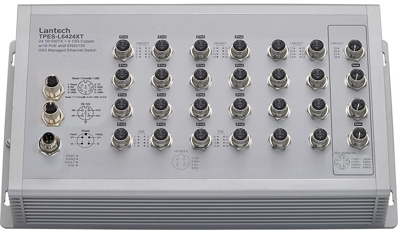 Managed ethernet switch - TPES-L6424XT series - Lantech Communications ...