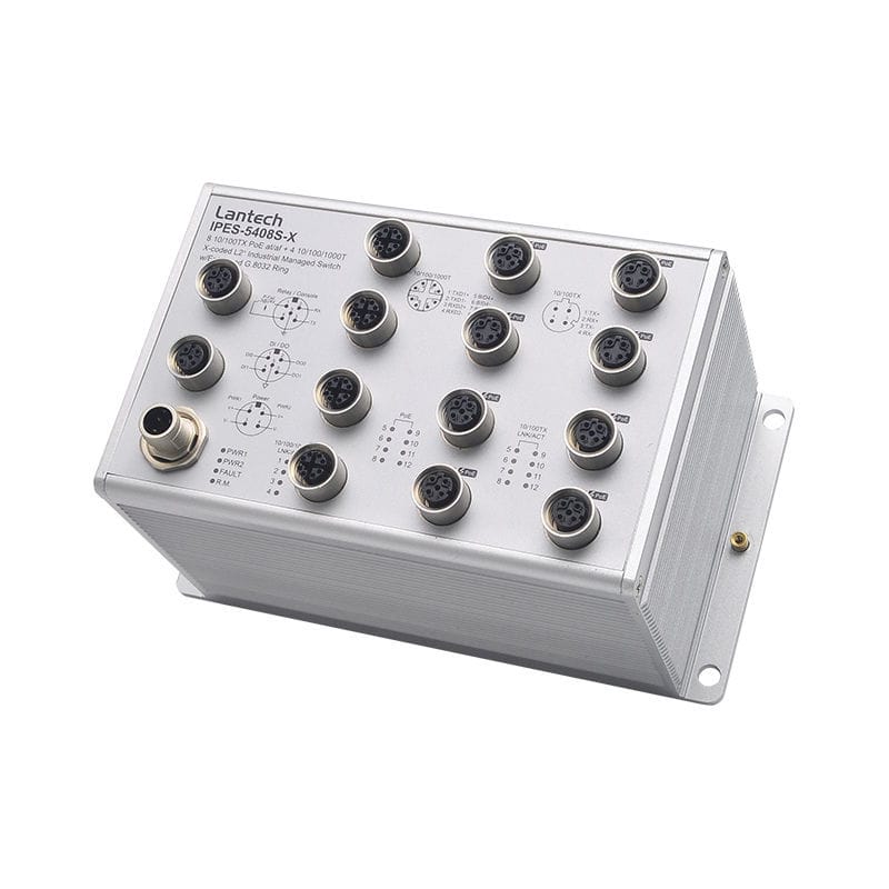 Managed ethernet switch - I(P)ES-5408S series - Lantech Communications ...