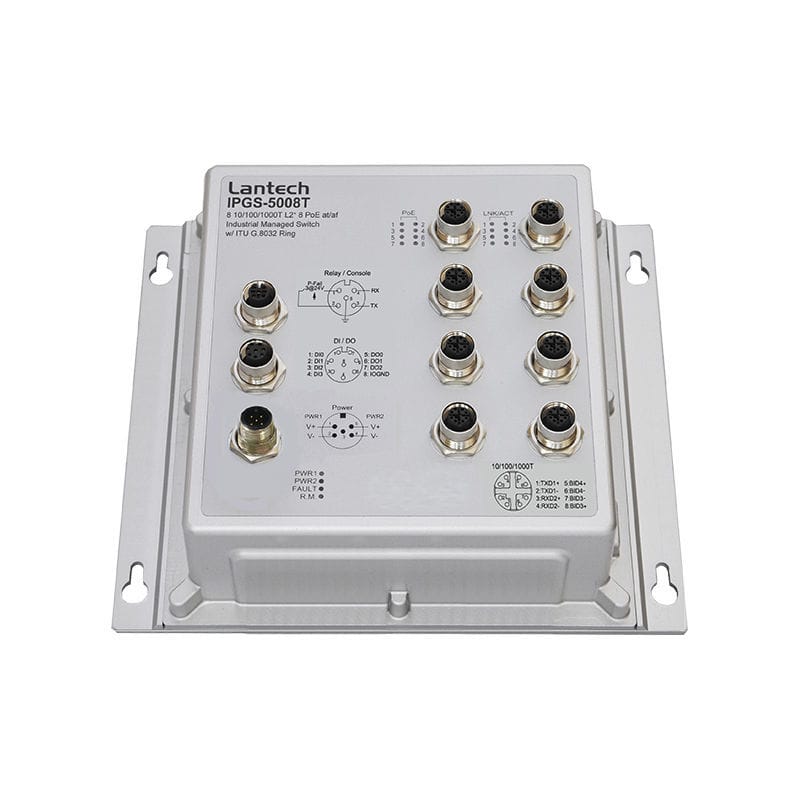 Managed ethernet switch - I(P)GS-5008T series - Lantech Communications ...