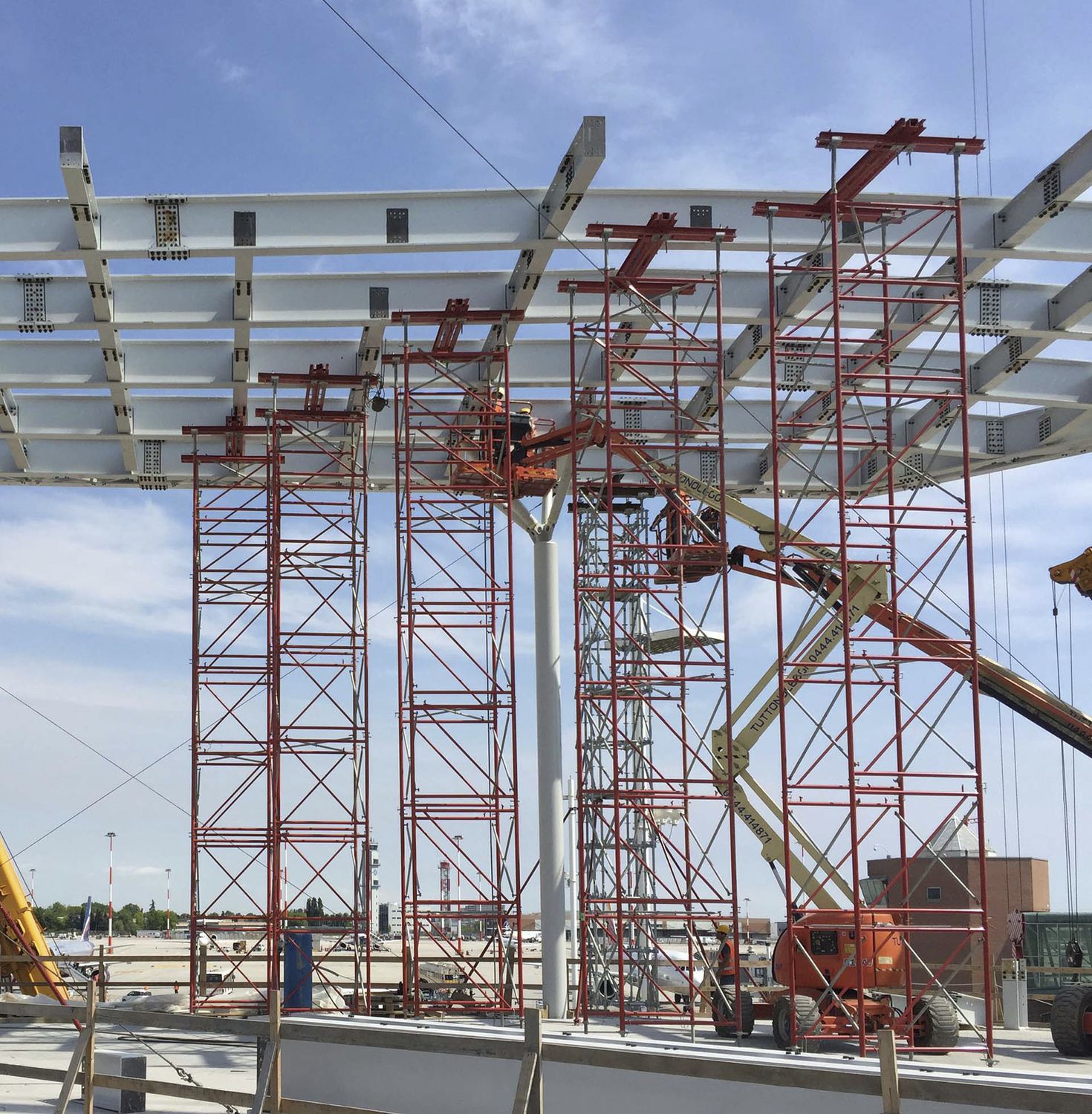 Facade scaffolding tower - SIMPLEX HD - PILOSIO - modular