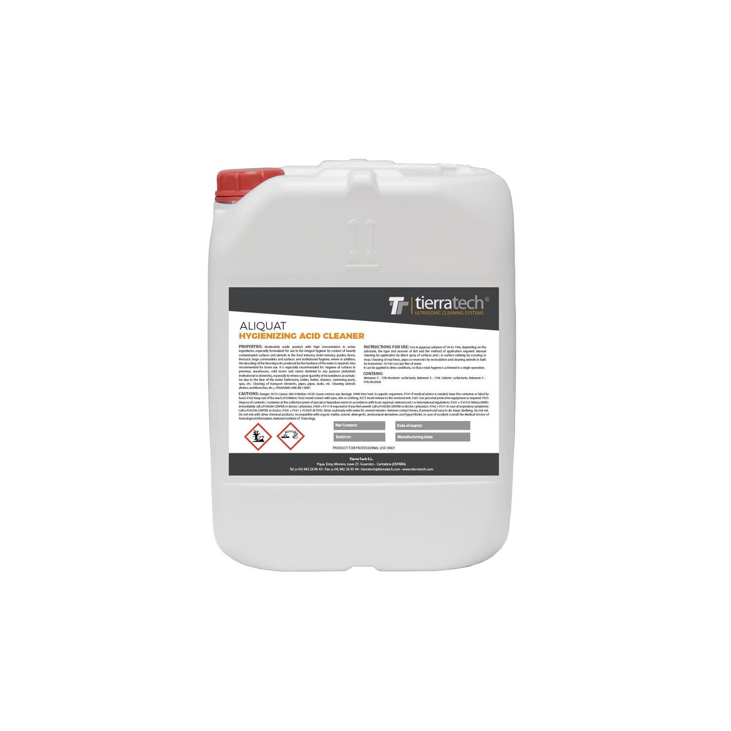 Foaming acid detergent - Aliquat - TIERRATECH - aqueous / for sanitary ...