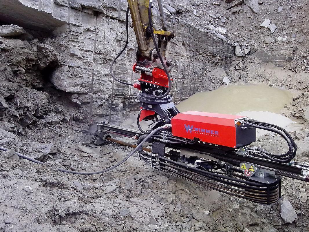 Excavator drill attachment - AB 3600 series - WIMMER Hartstahl GmbH & Co KG