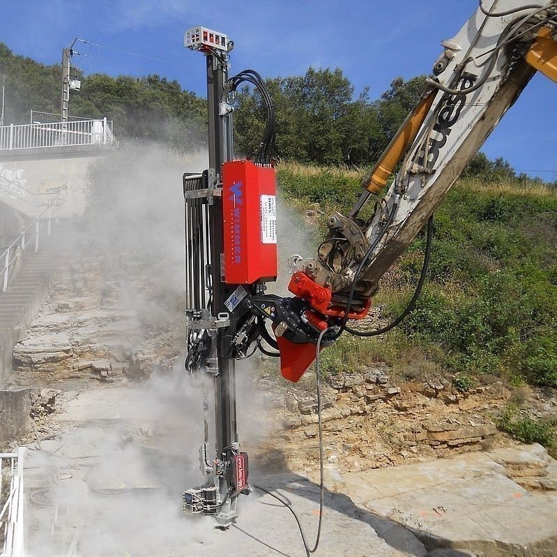 Excavator drill attachment - AB 4600 T series - WIMMER Hartstahl GmbH ...