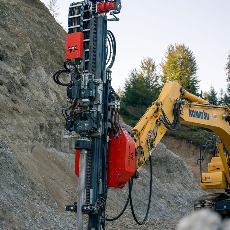 Excavator drill attachment - AB 6900 series - WIMMER Hartstahl GmbH & Co KG