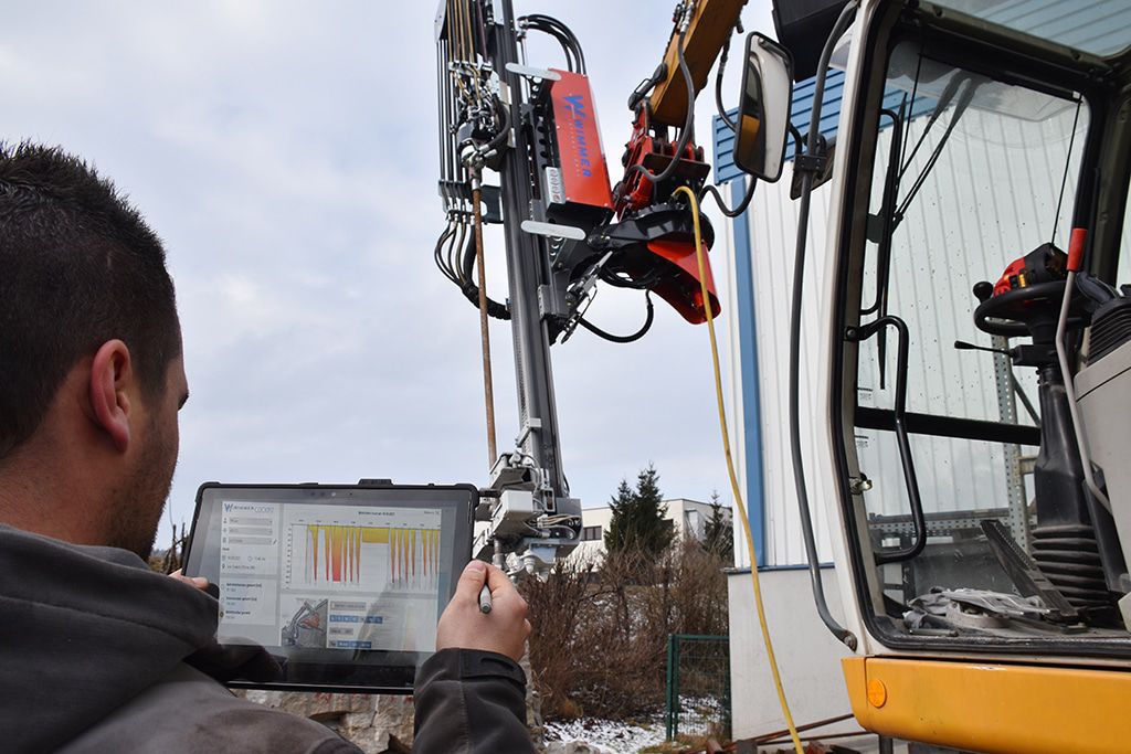 Excavator drill attachment - Cockpit - WIMMER Hartstahl GmbH & Co KG