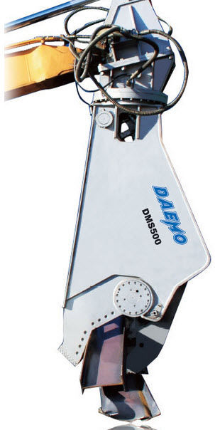 Hydraulic demolition shears - DMS series - Daemo engineering Co., Ltd. - for excavators / for ...