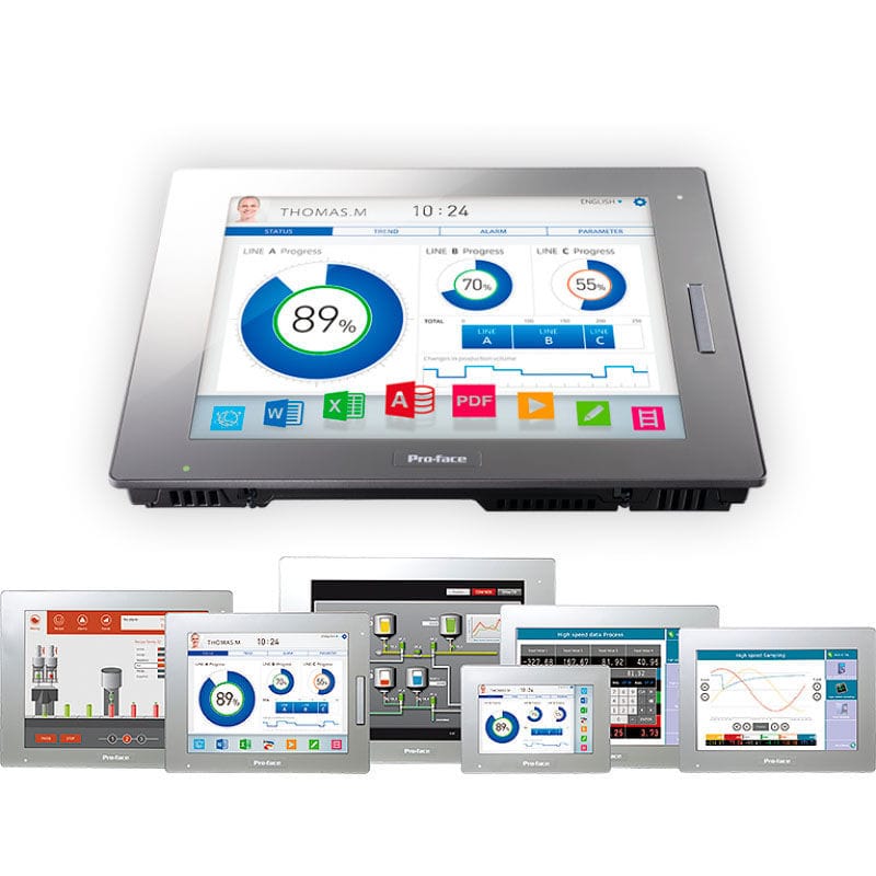 Multitouch screen HMI - SP5000 series - Pro-face - resistive touch ...