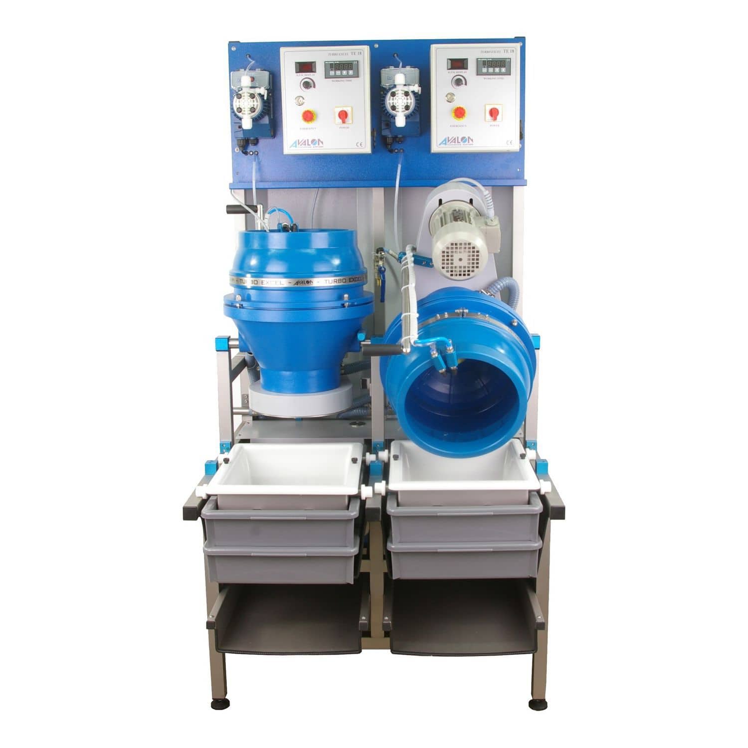 Centrifugal disc finishing machine - TE18X2 - AVALON - deburring ...