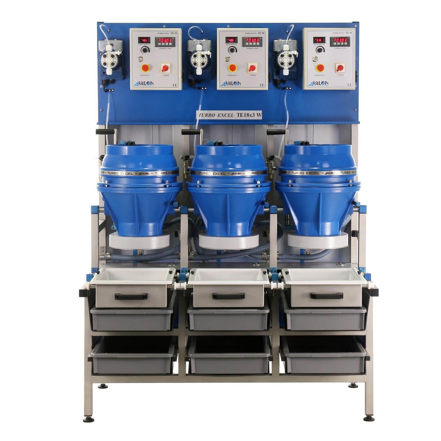 Centrifugal disc finishing machine - TE18X3 - AVALON - deburring ...