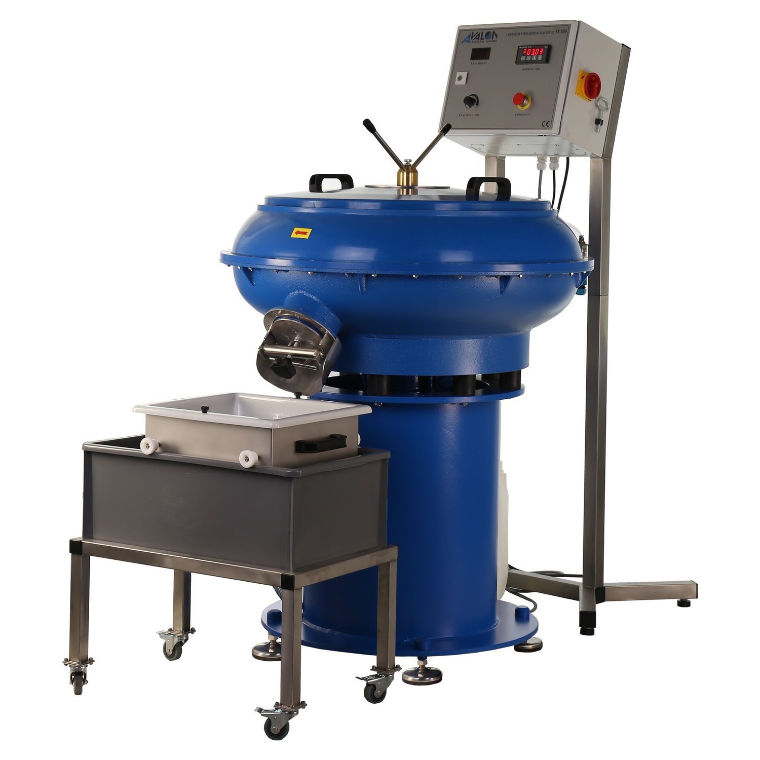 Centrifugal vibratory finishing machine - W100 - AVALON - polishing ...