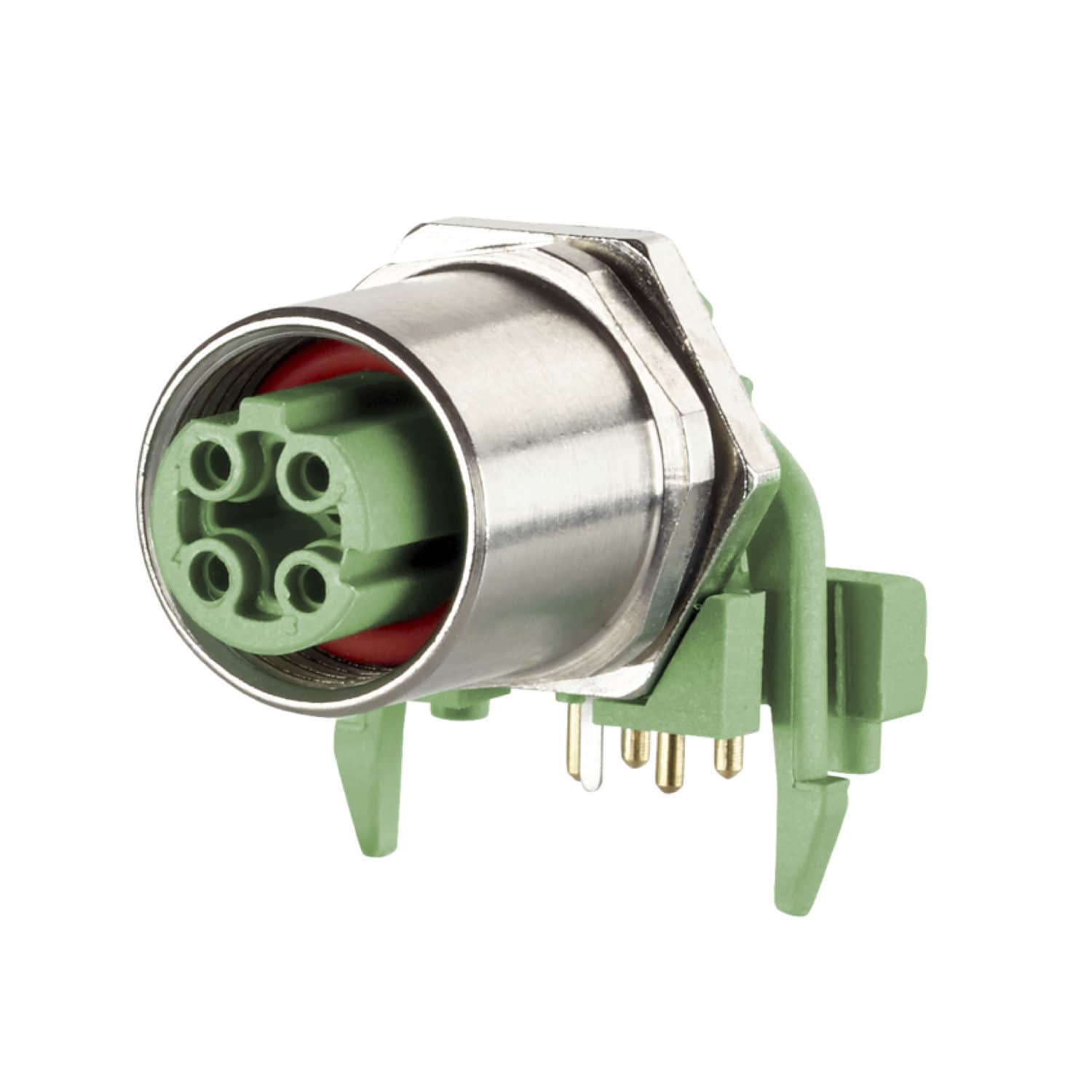 Data connector - MMT471A115 - METZ CONNECT - female / M12 D-coded / 4-pole