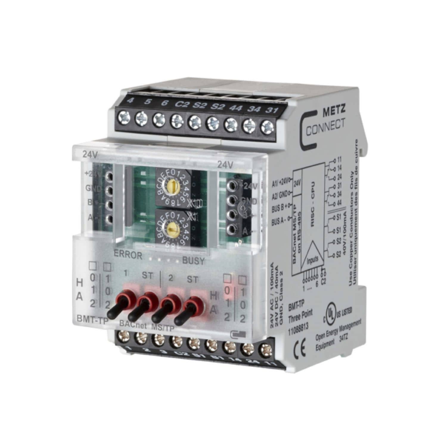 Digital I/O module - BMT-TP BACnet MS/TP - METZ CONNECT - BACnet / with relay output / 6-channel ...