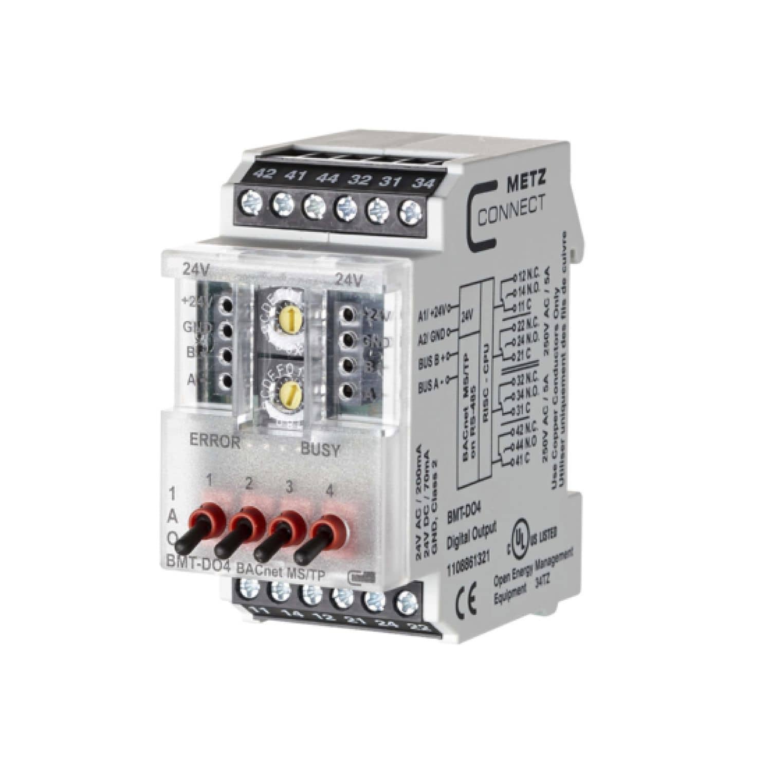 Digital I/O module - BMT-DO4 BACnet MS/TP - METZ CONNECT - BACnet / 4 ...