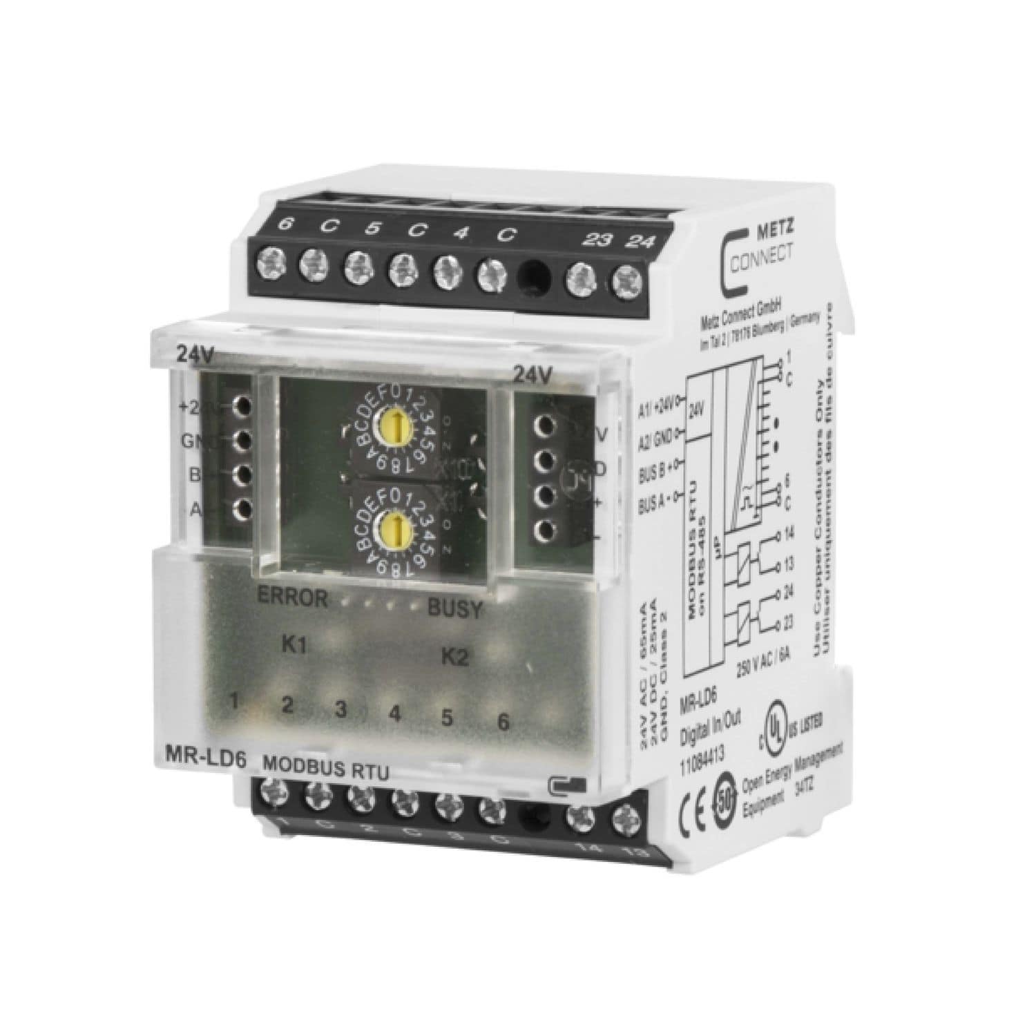 Analog I O module - MR-LD6 Modbus RTU - METZ CONNECT - Modbus / multi ...
