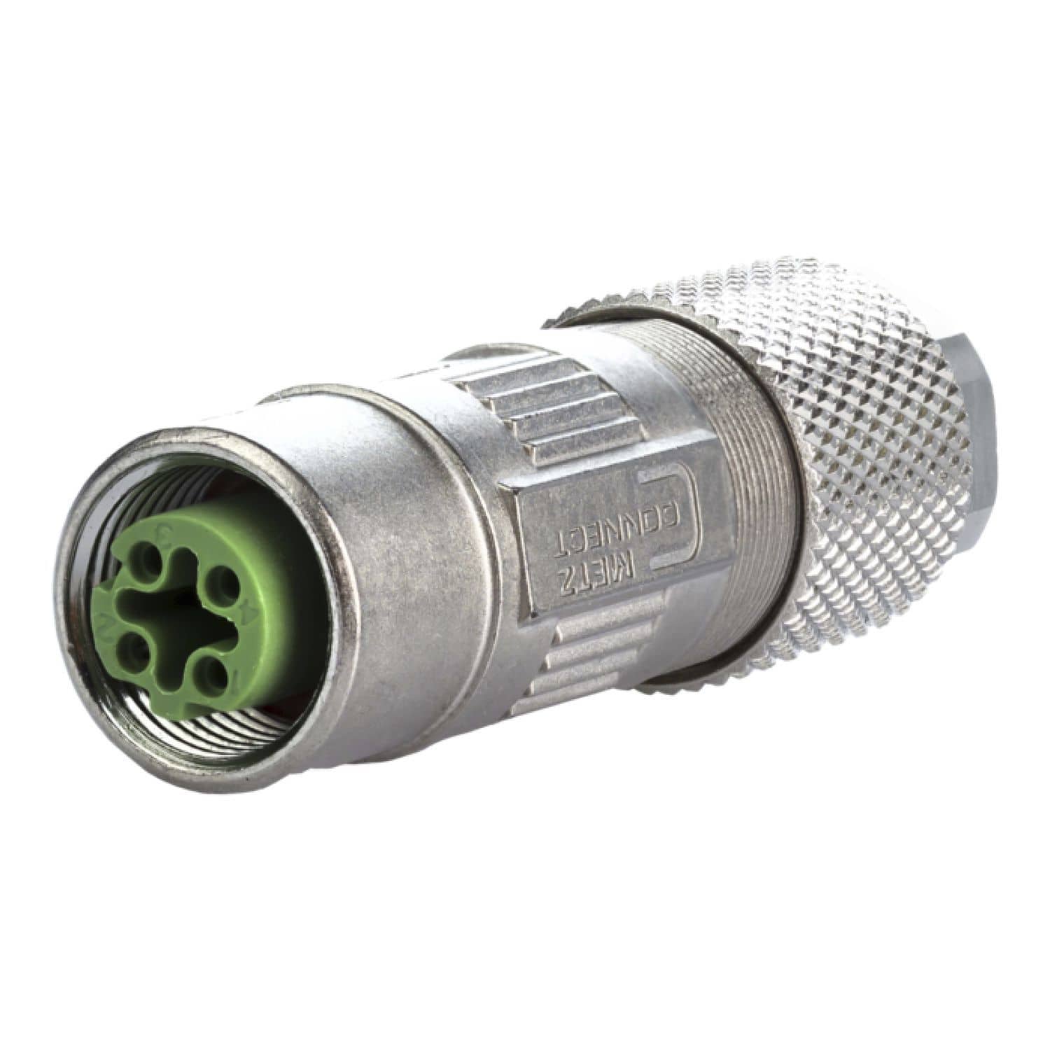 Data connector - MMF881A115 - METZ CONNECT - female / M12 D-coded / 4-pole
