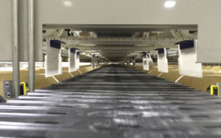 Bag sorter - Intelligrated - for boxes / pusher