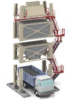 Mobile silo - ARCEN ENGENHARIA, S.A. - for asphalt