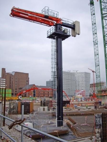Concrete placing boom - ø 125 mm, 4 m | BS series - SERMAC S.p.A.