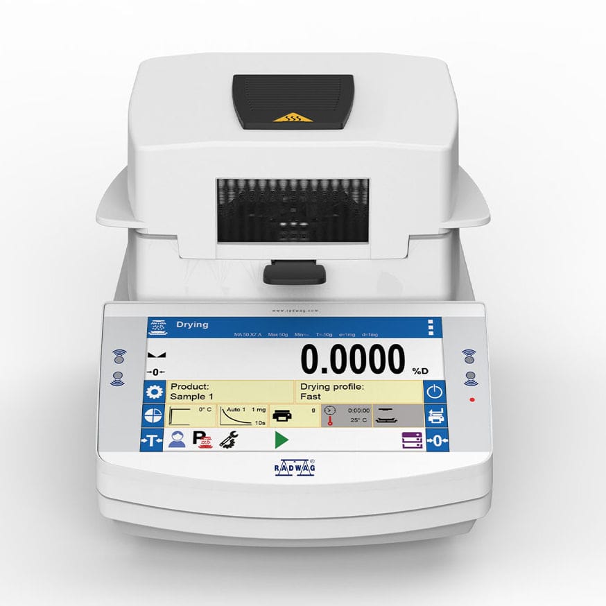 Laboratory moisture analyzer - MA series - RADWAG - g / external / internal