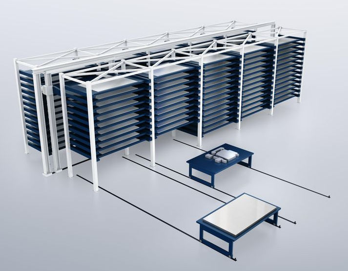 Vertical automatic storage system - STOPA - TRUMPF machines & systems