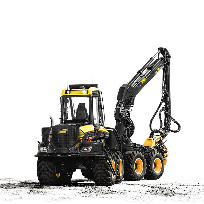 Rubber-tired forestry harvester - Cobra - PONSSE - aerial crane