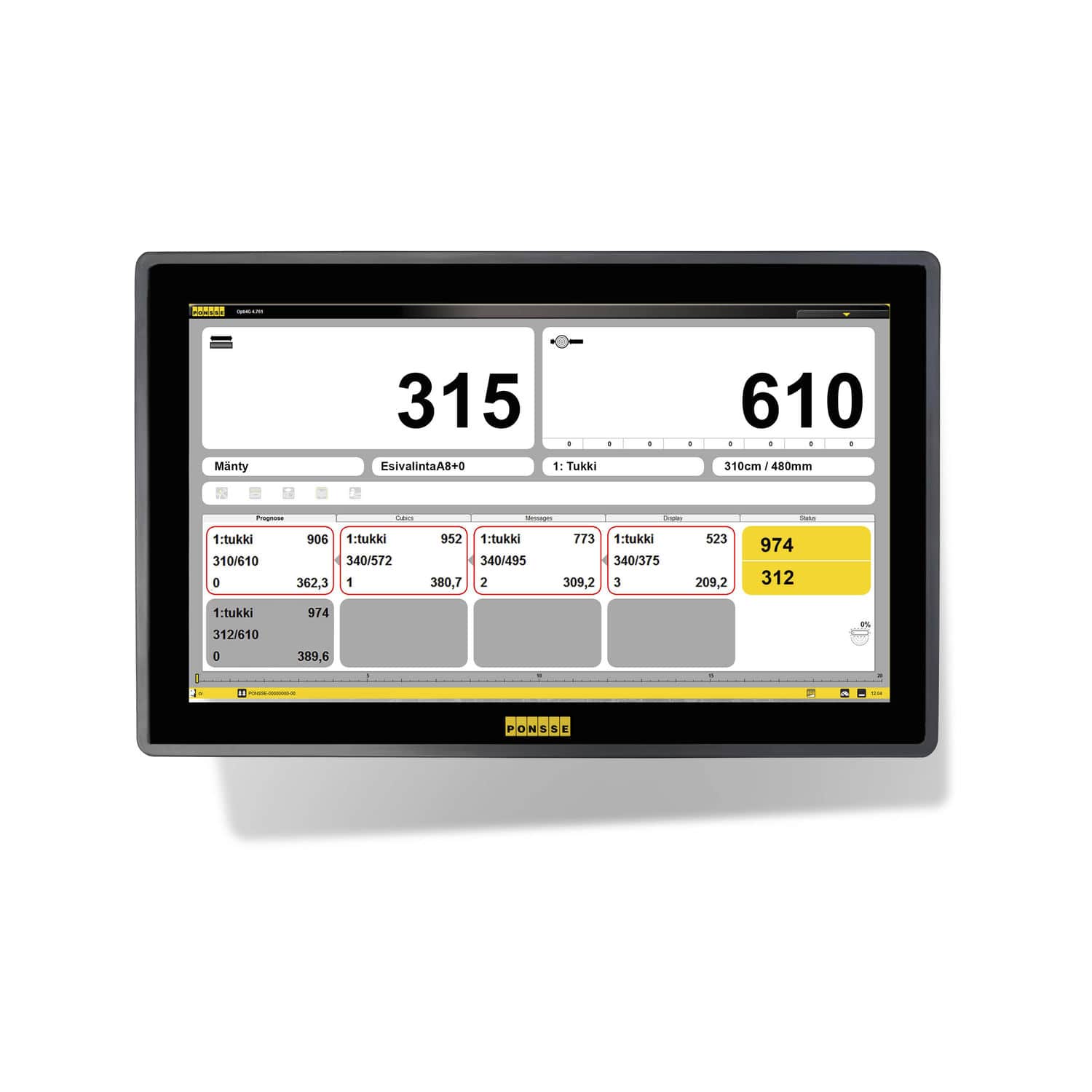 Management software - Opti 4G - PONSSE - calibration / interface ...