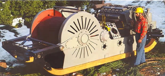 Winch with combustion engine - W-200 - Wyssen Seilbahnen AG - wire rope ...