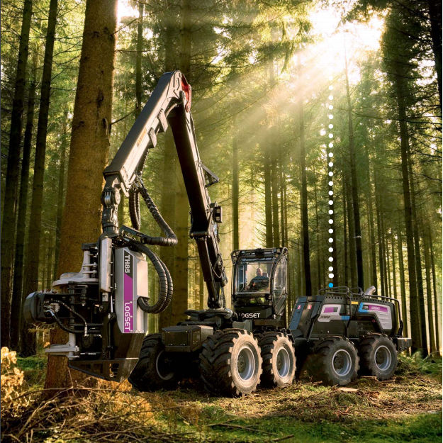 Rubber-tired forestry harvester - 8H GTE HYBRID - Oy Logset Ab