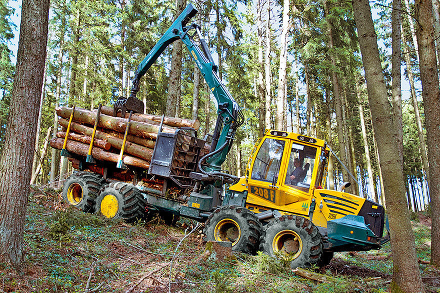Forestry forwarder - HSM 208F 6WD 12t - HSM - Hohenloher Spezial ...