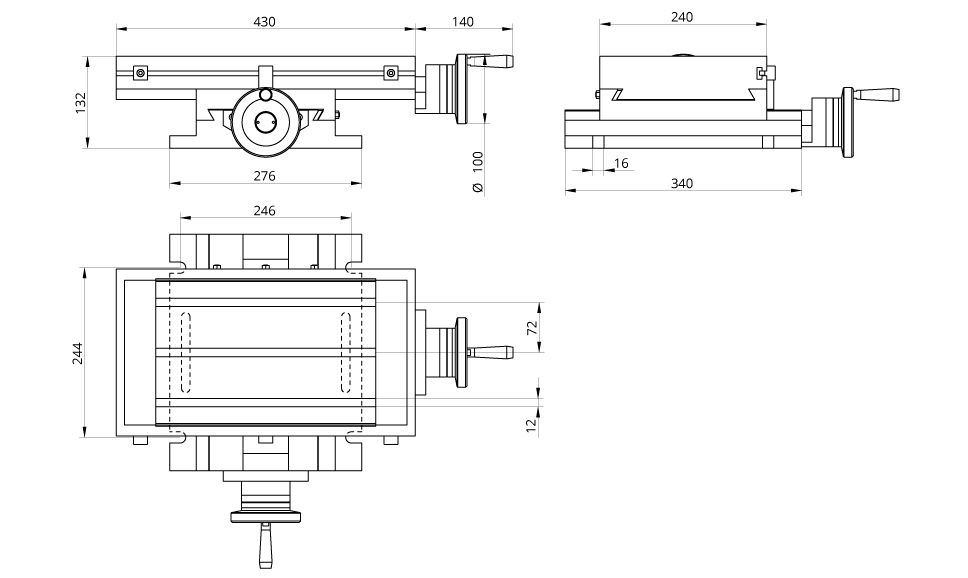 Linear positioning stage / manual / 2-axis / sliding - MF DRILL series ...