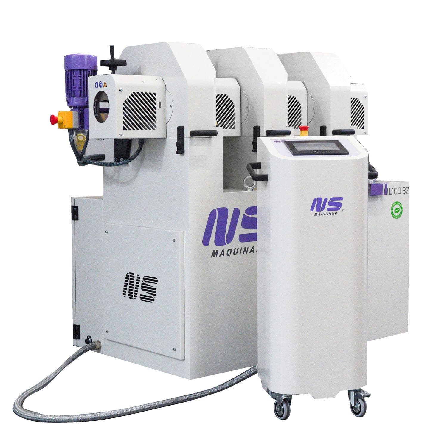 Round tube polishing machine - ML100 Z - NS Máquinas Industriais - for metals / finishing ...