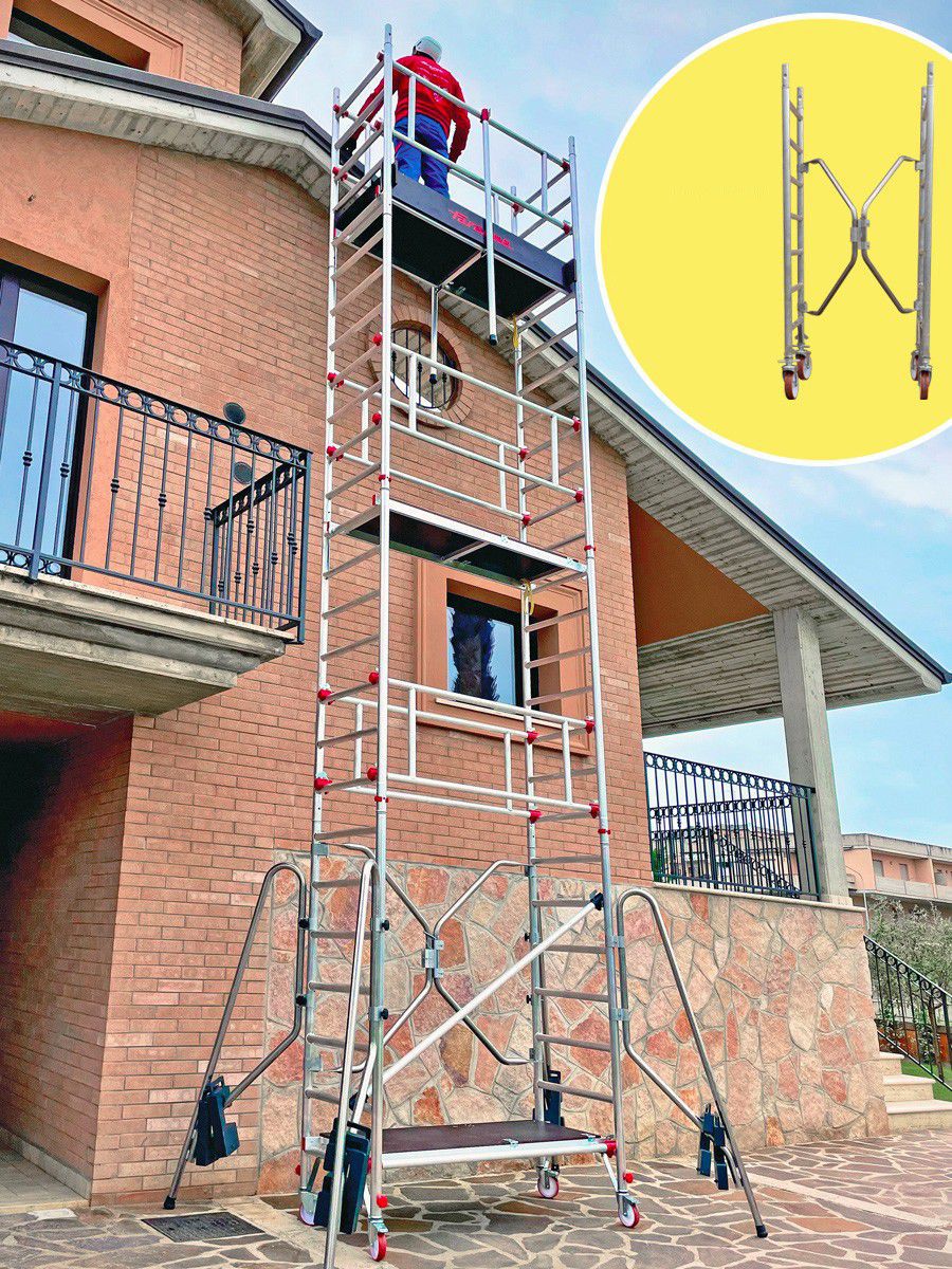 Mobile scaffolding tower - RAPIDO SUPER RS160 - Faraone Industrie Spa ...