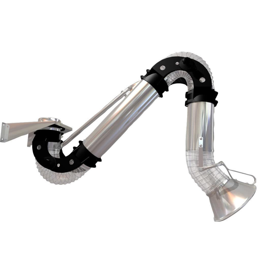 Fixed extraction arm - MiniMan TopGrade series - PLYMOVENT - wall ...