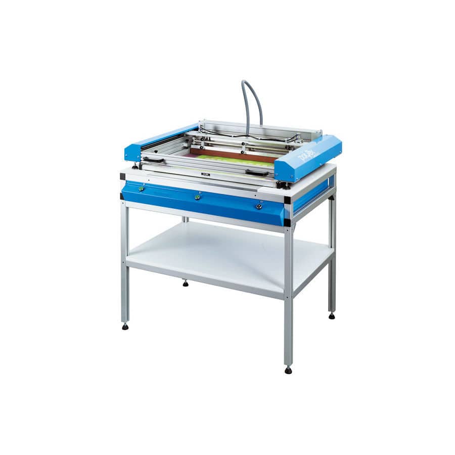 Silk-screen gluing device - AX - Polytex - semi-automatic