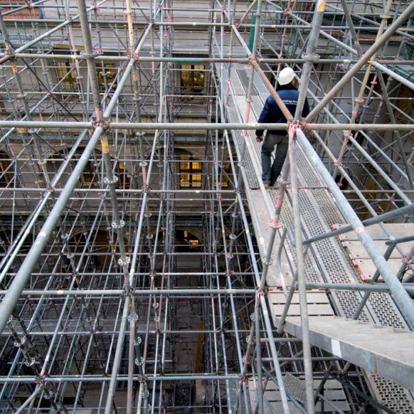 Mobile scaffolding - MODEX® - Hünnebeck GmbH - facade / modular