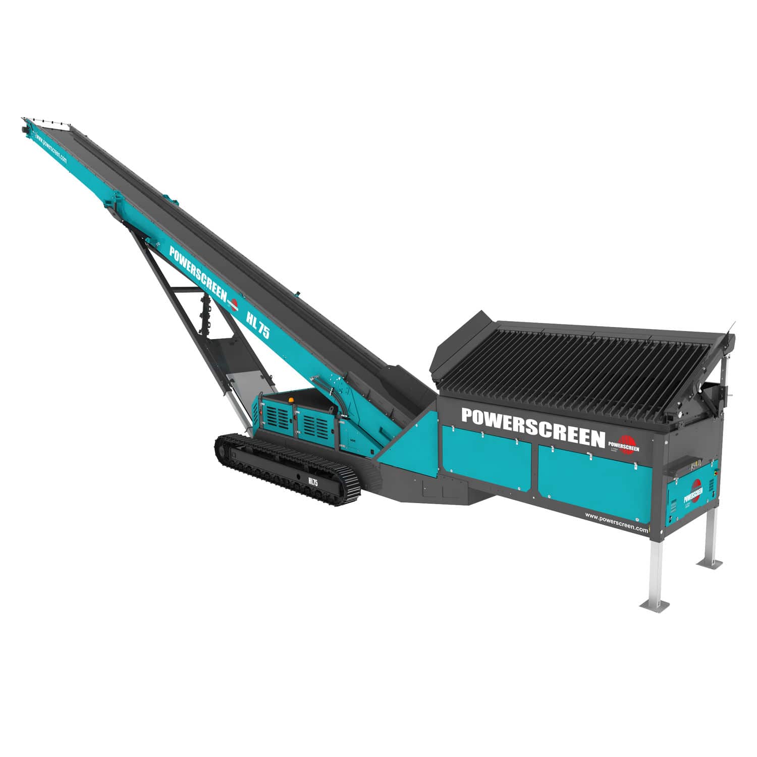 Feeder conveyor - HL75 - Powerscreen - belt / container / handling