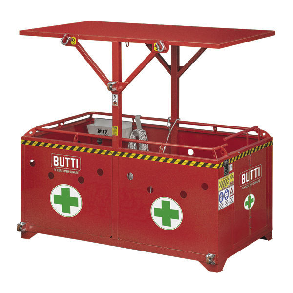 Work platform - 367F - BUTTI - suspended / personnel / with safety railing