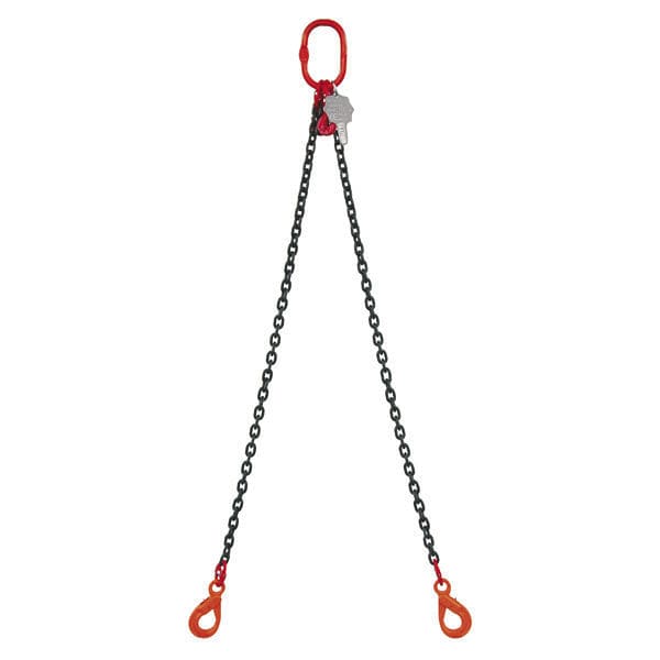 Metal handling chain - BUTTI - steel / attachment