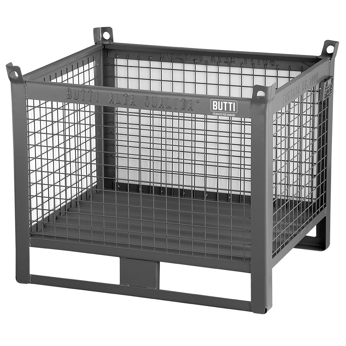 Metal pallet box - 624R - BUTTI - for industrial use / perforated